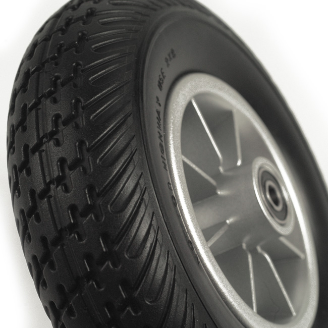 Pride 8" Black Flat-Free Wheel Assembly fo Go Go Scooters - Pride Front ...