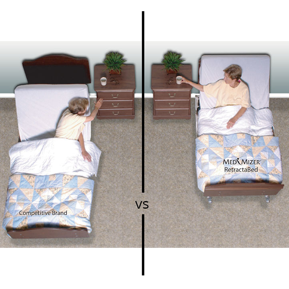 Med-Mizer Retractabed Quick-Ship Bed Frame - Med-Mizer Deluxe Homecare Beds